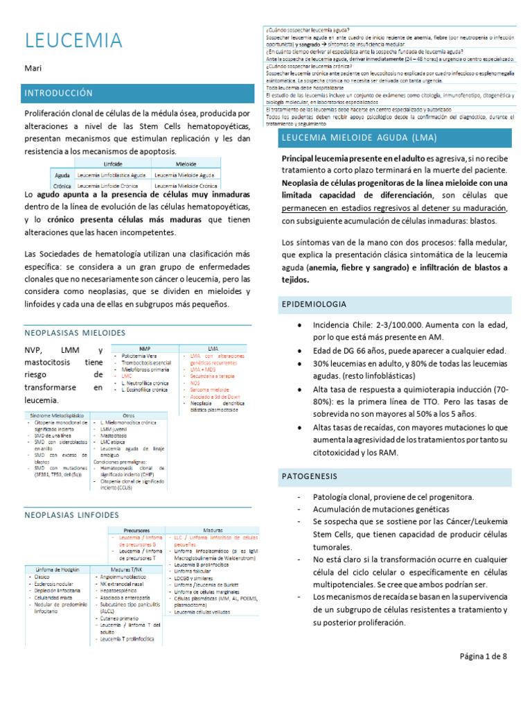 Leucemia | PDF | Leucemia | Cáncer