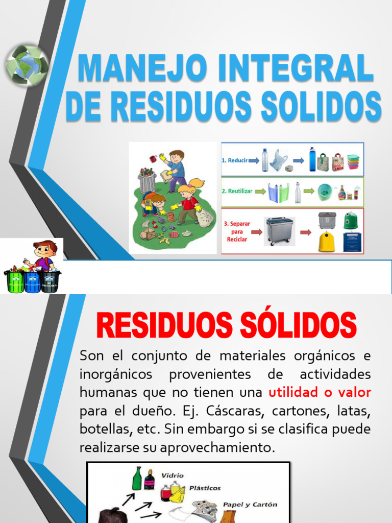 Manejo Integral de Residuos Solidos V4 | PDF | Residuos | Reciclaje