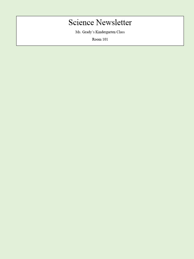 Stem 434 Science Newsletter | PDF | Recycling | Waste