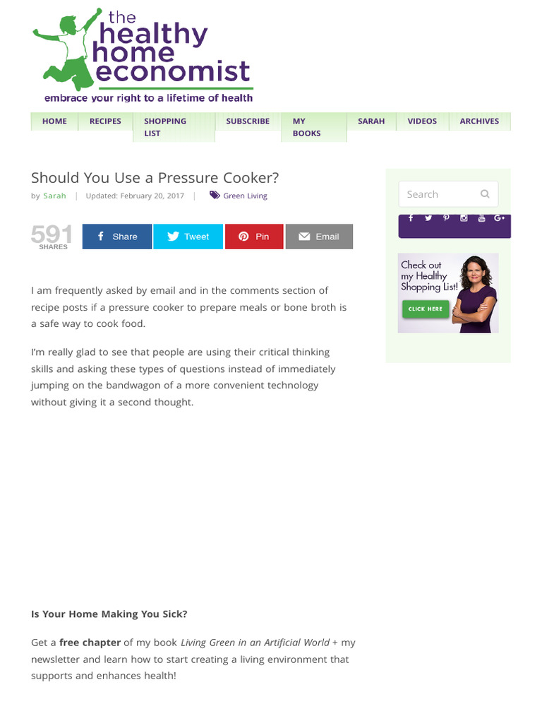 Pressure Cooker Safety and Benefits | PDF | Pressure Cooking | Slow Cooker