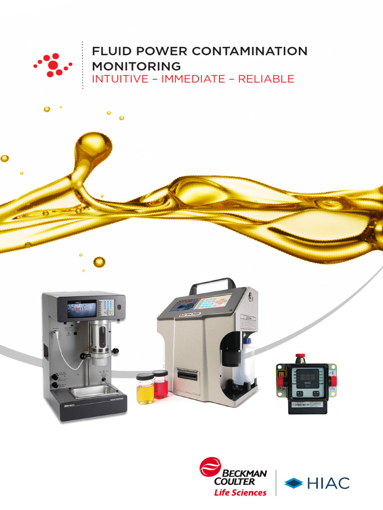 HIAC Fluid Contamination Monitoring Solutions | PDF | Viscosity ...