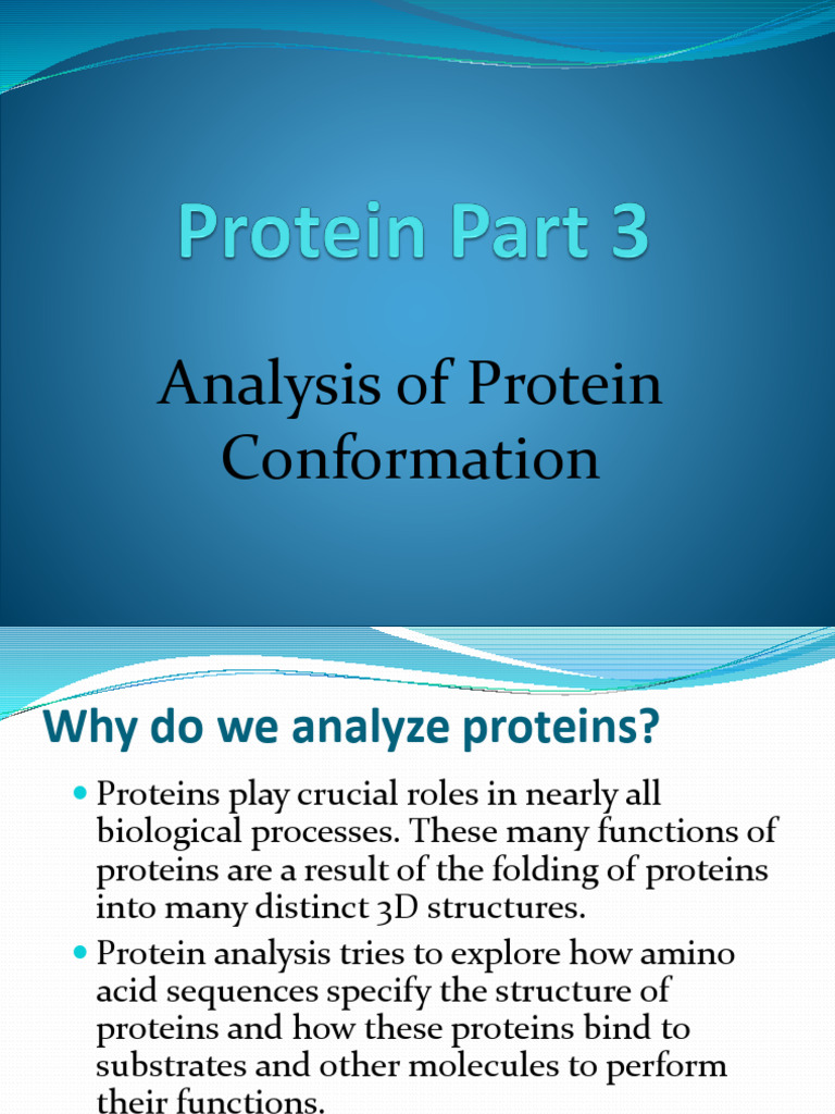 Analysis of Protein Conformation | Download Free PDF | Protein Purification | Chromatography