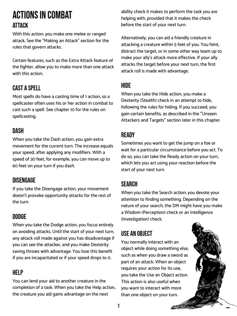 Actions in Combat | PDF