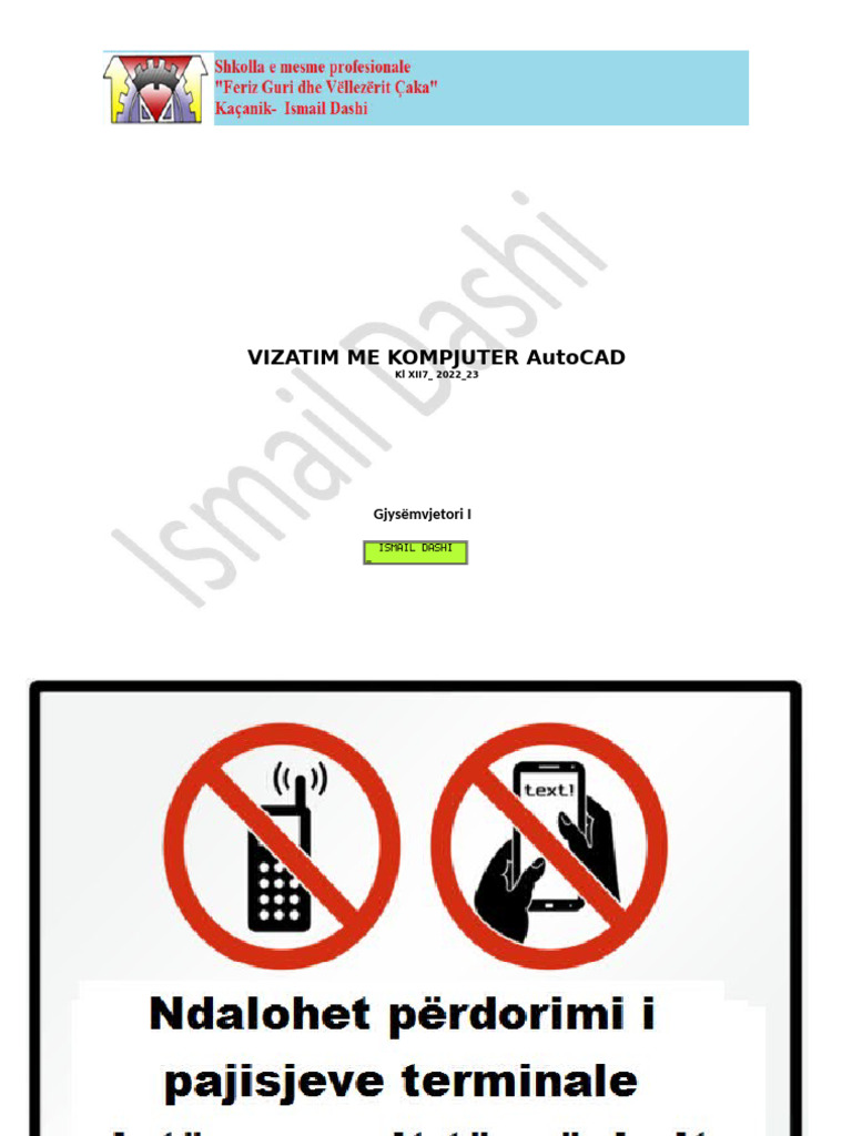 Vizatim Me Kompjuter Autocad | PDF