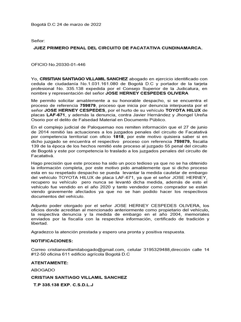 Memorial Jose Herney Circuito | PDF