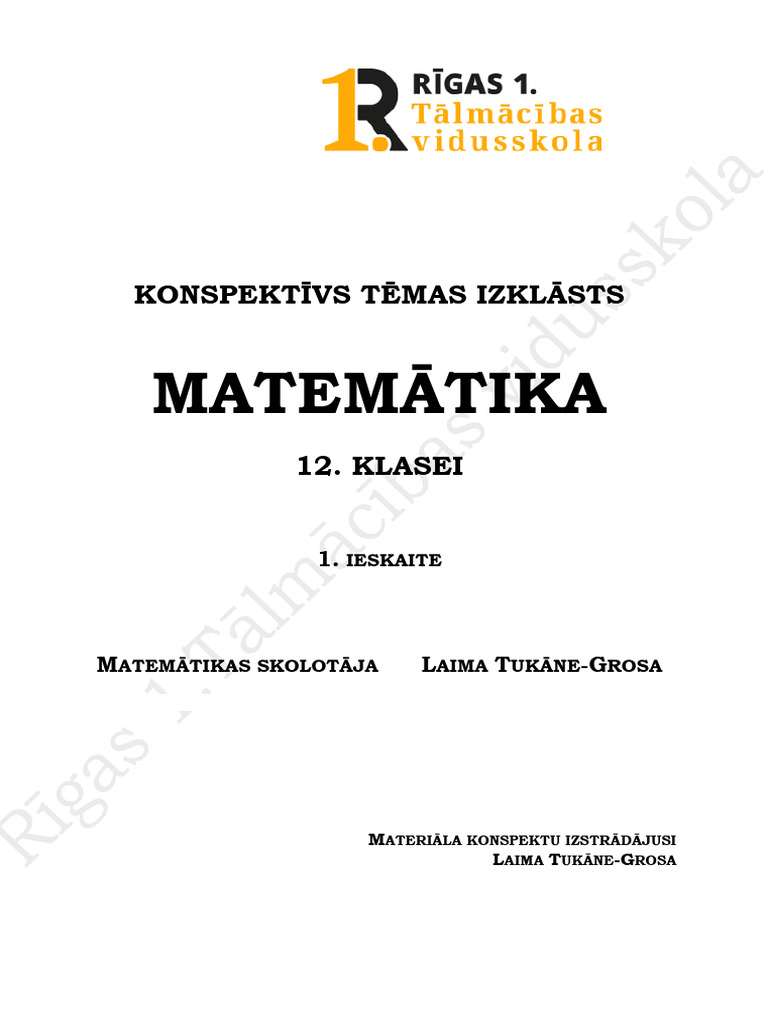 MAT1 12.1. Opt | PDF