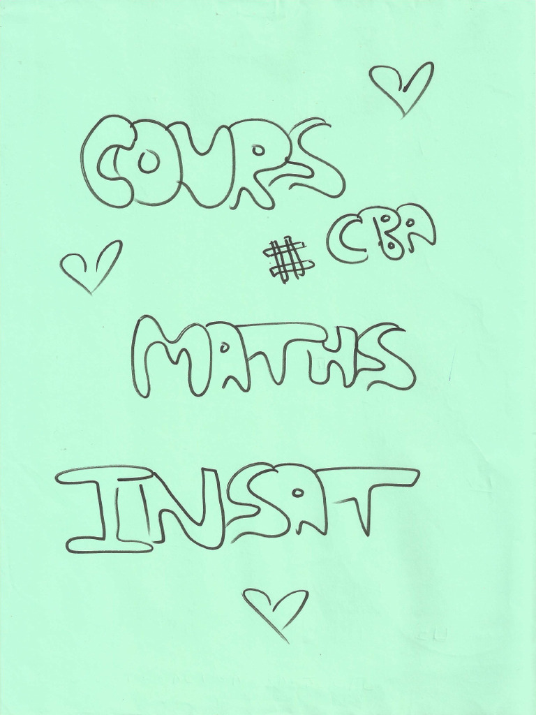 Mathemeatique Cours III (V Widiene) | PDF