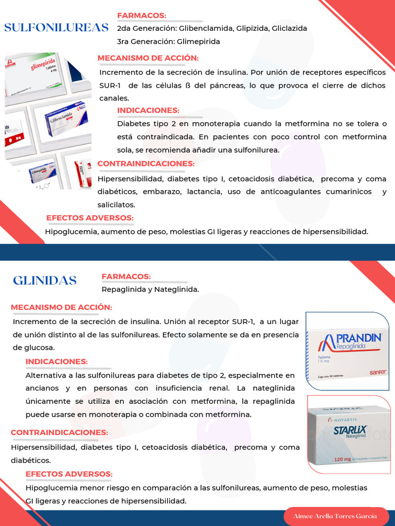 Flyer Sulfonilureas y Glinidas | PDF