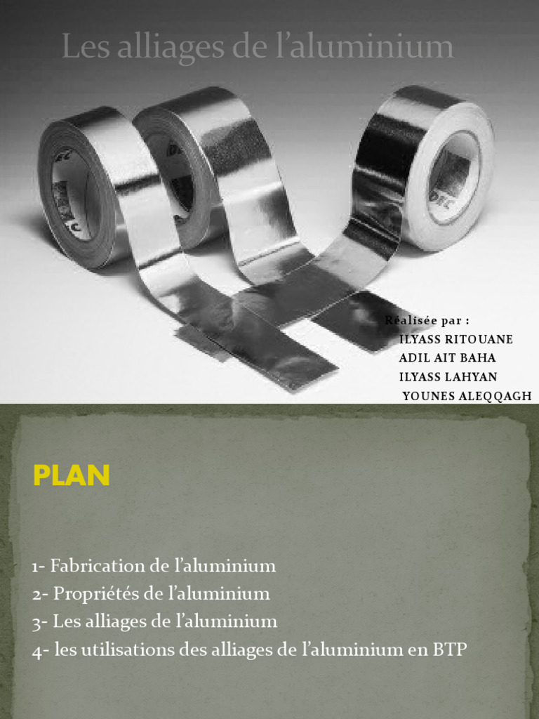 Propriétés clés de l'aluminium | PDF | Aluminium | Science des matériaux