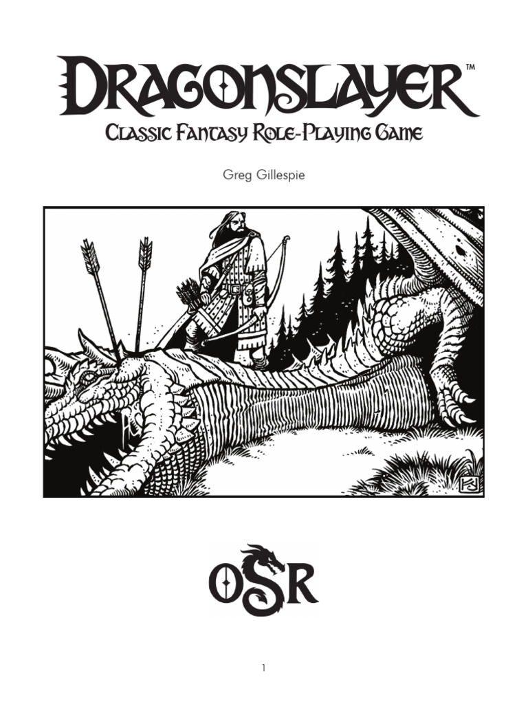 Dragonslayer RPG Sample | PDF | Dwarf (Dungeons & Dragons) | Elf (Dungeons & Dragons)