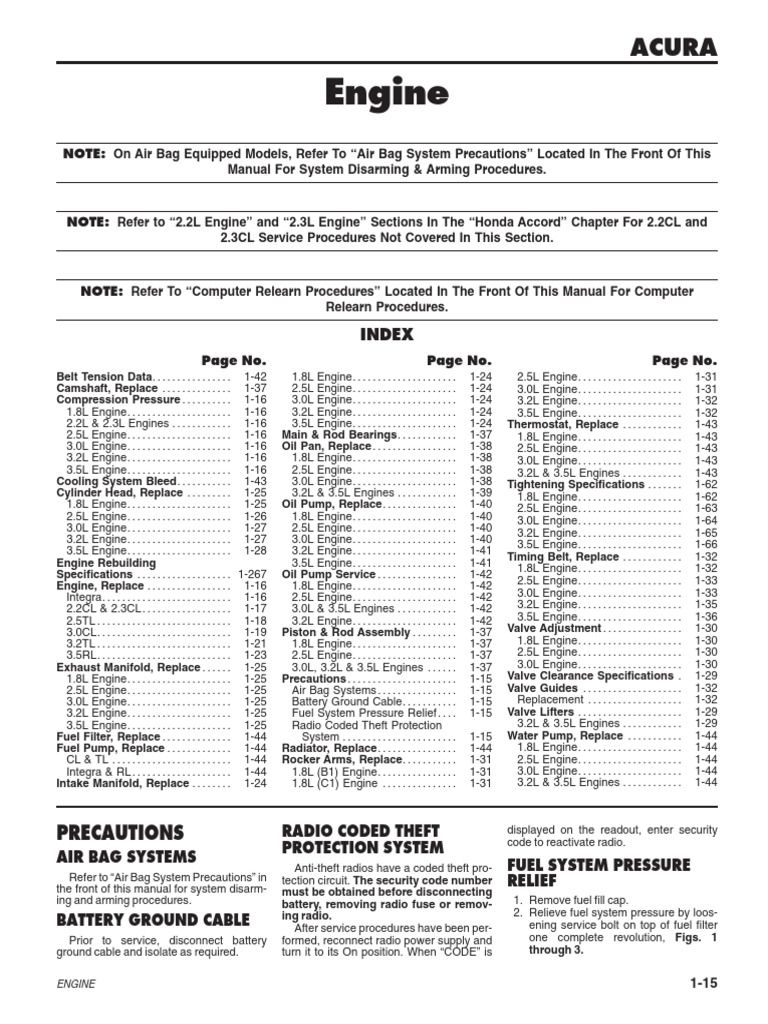 Acura | PDF | Engines | Machines