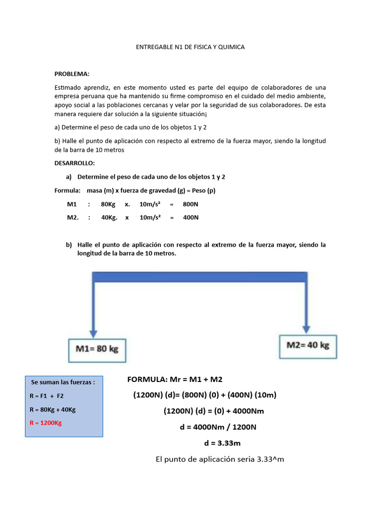 Entragable n1 Fisica y Quimica Pt02 | PDF