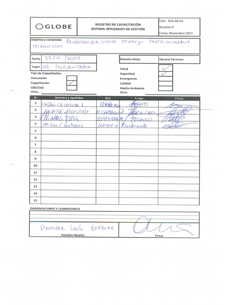 Manejo Htas Manuales | PDF