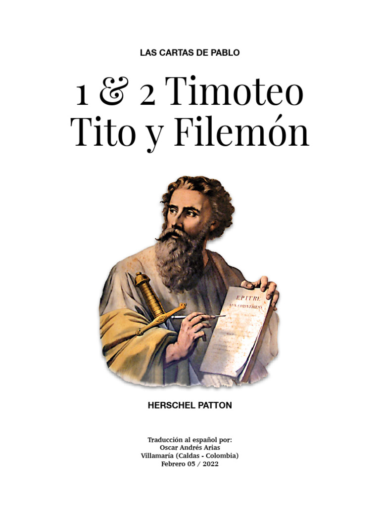 1 2 Timoteo Tito Filemon | PDF | Pablo el apóstol | Diácono