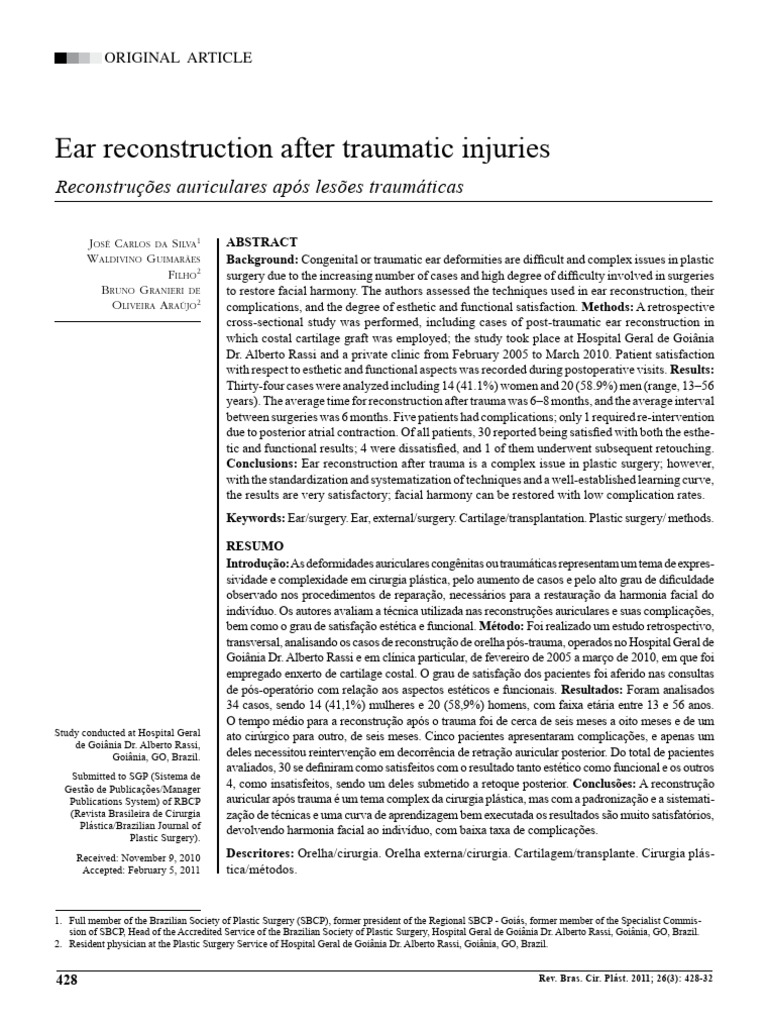 Ear_reconstruction_after_traumatic_injuries | PDF | Surgery | Injury