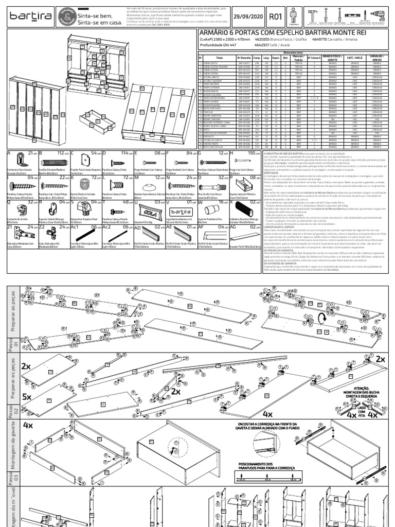 Manual Guarda Roupas | PDF | Setor secundário da economia