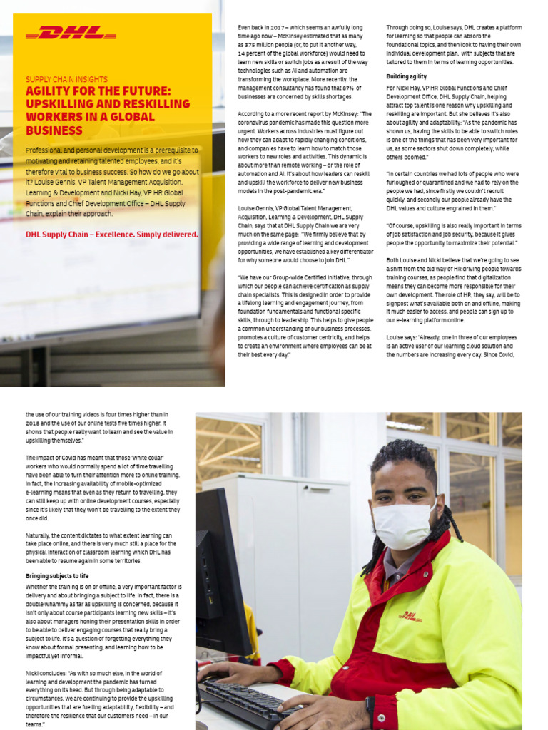 DHL - Upskilling and Reskilling Workers in A Global Business - EN | PDF ...