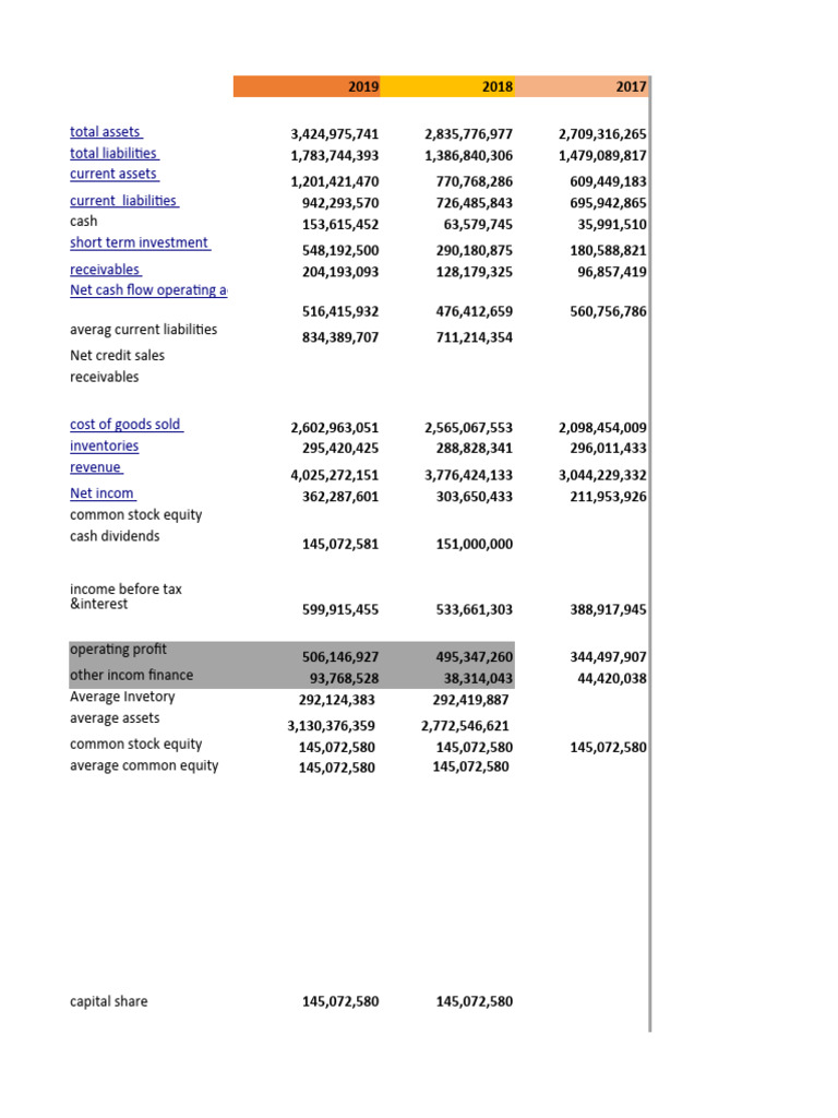 Example - Group Project - Accounting and Financial Reporting | PDF ...