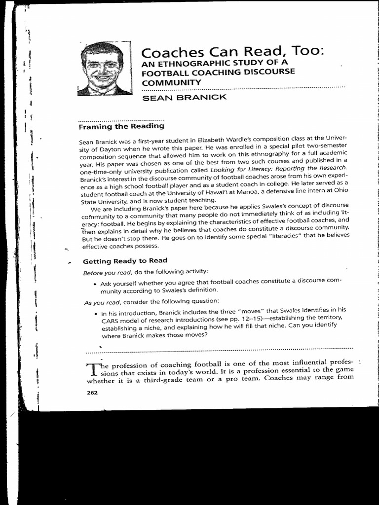 Branick - Coaches Can Read Too | PDF