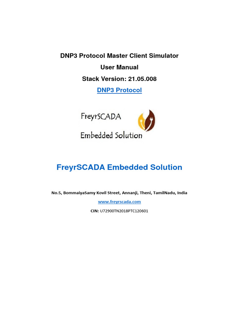 FreyrSCADA DNP Client Simulator User Manual | PDF | Port (Computer ...