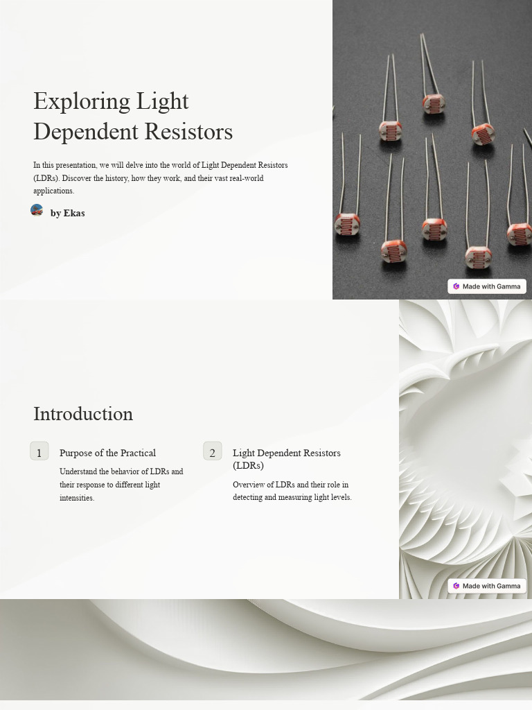 Exploring Light Dependent Resistors | PDF | Experiment | Light