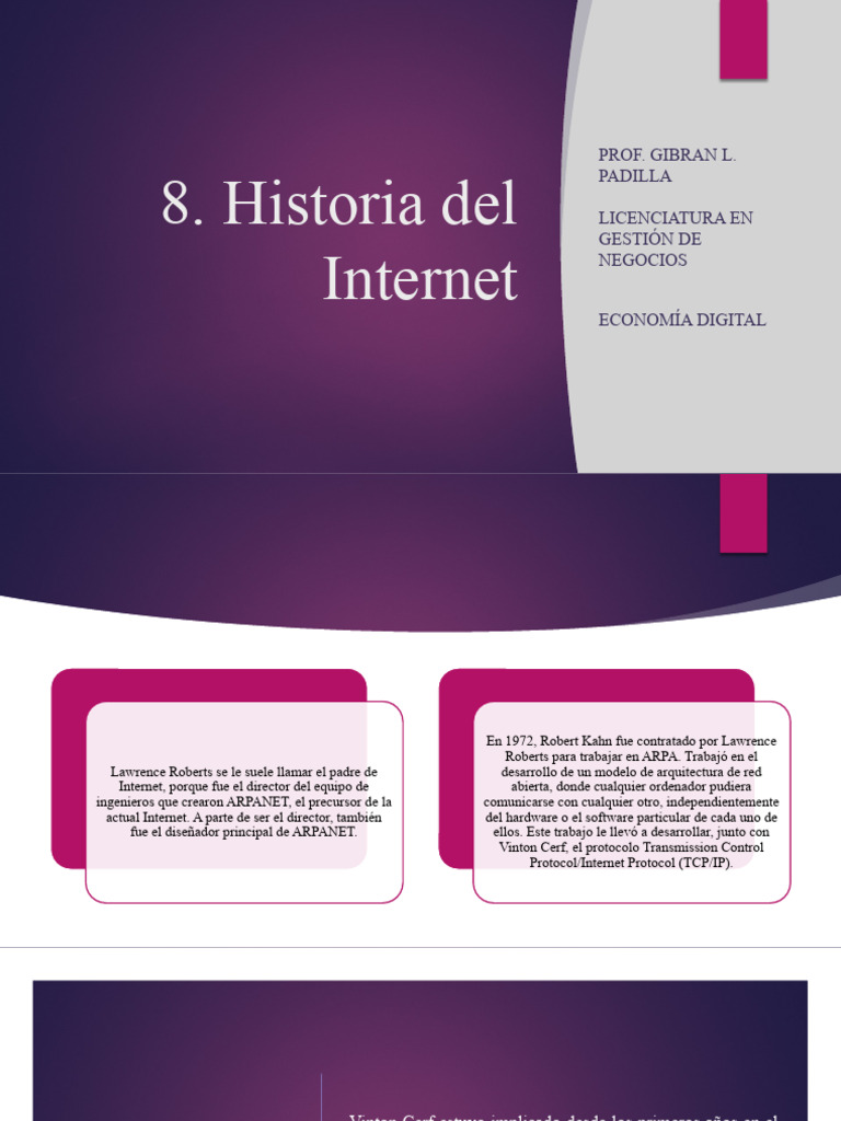 Historia Del Internet | PDF | Red mundial | Internet y web
