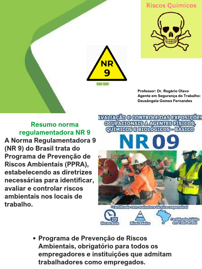 NR 09 | PDF | Desenvolvimento profissional | Segurança e saúde ocupacional