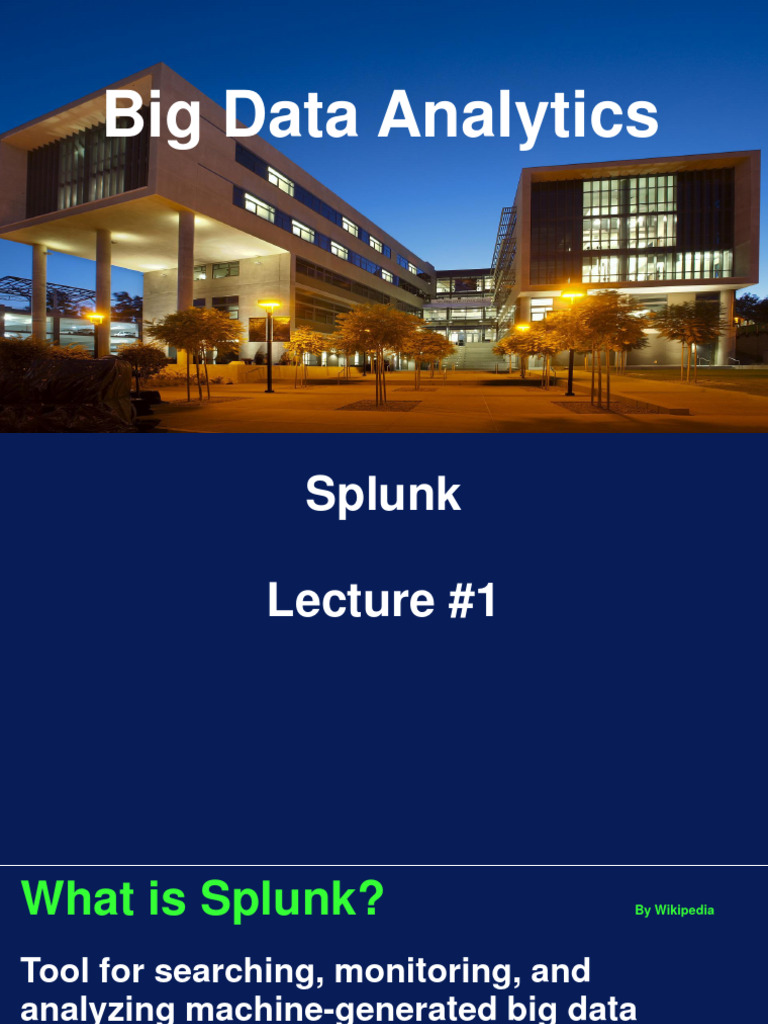 Introto Splunk | PDF | Data | Computer Engineering