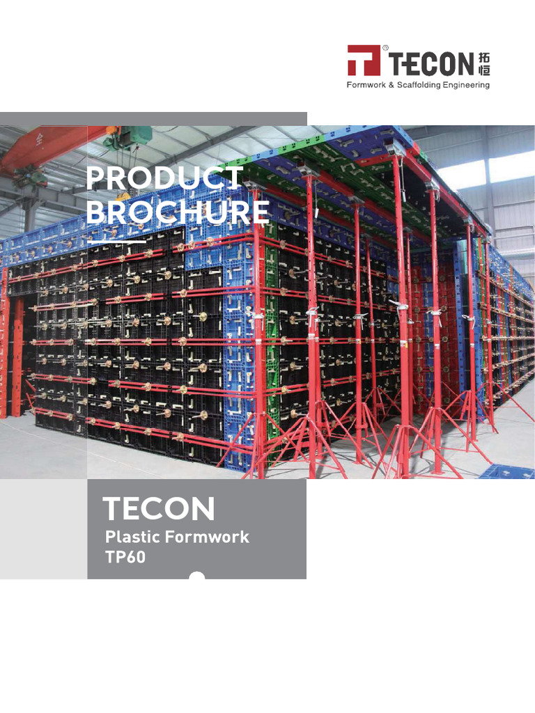 TECON TP60 Formwork A4 | PDF | Concrete | Pipe (Fluid Conveyance)