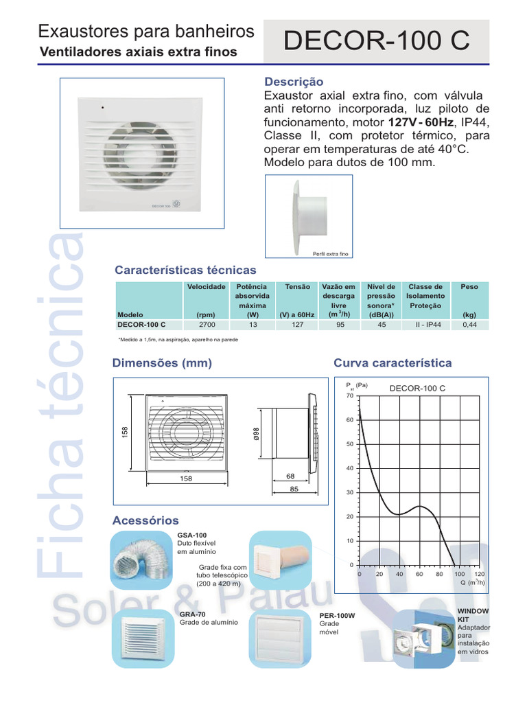 Ficha DECOR-Todas 60Hz Bra | PDF | Motores | Quantidade