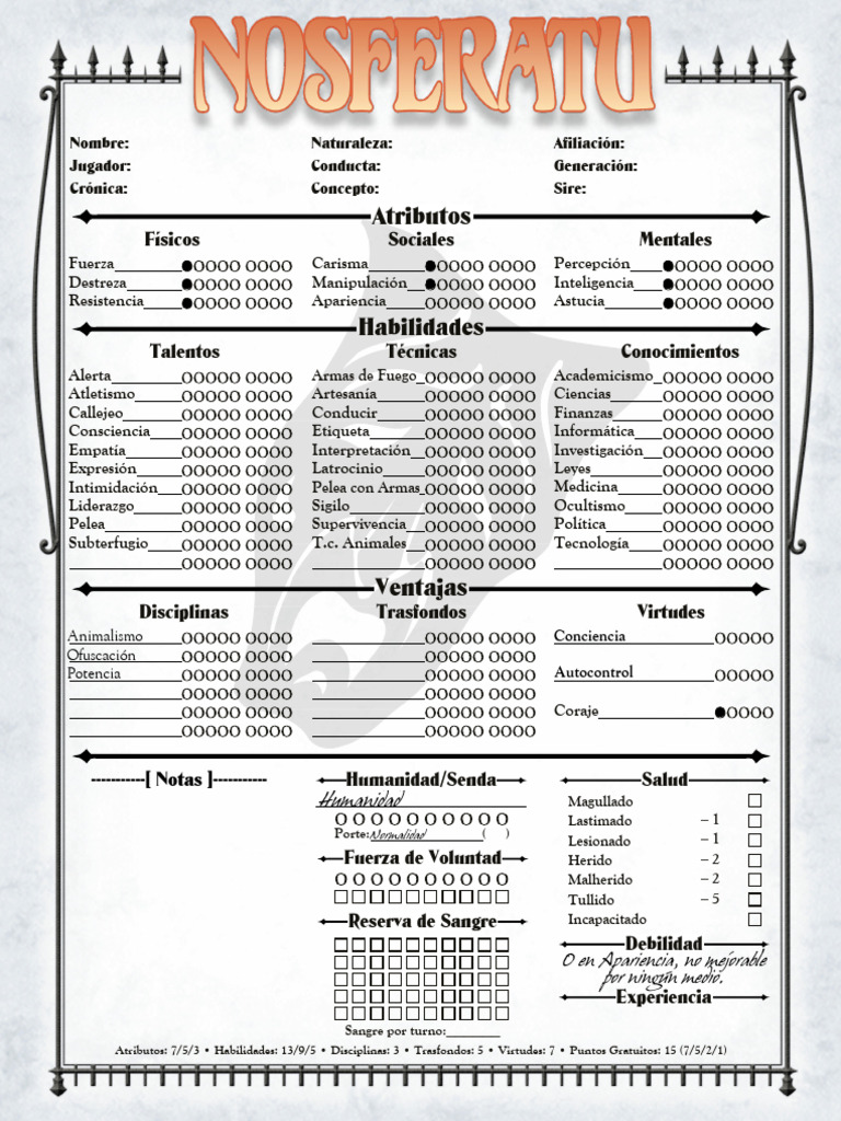 Nosferatu Editable | PDF