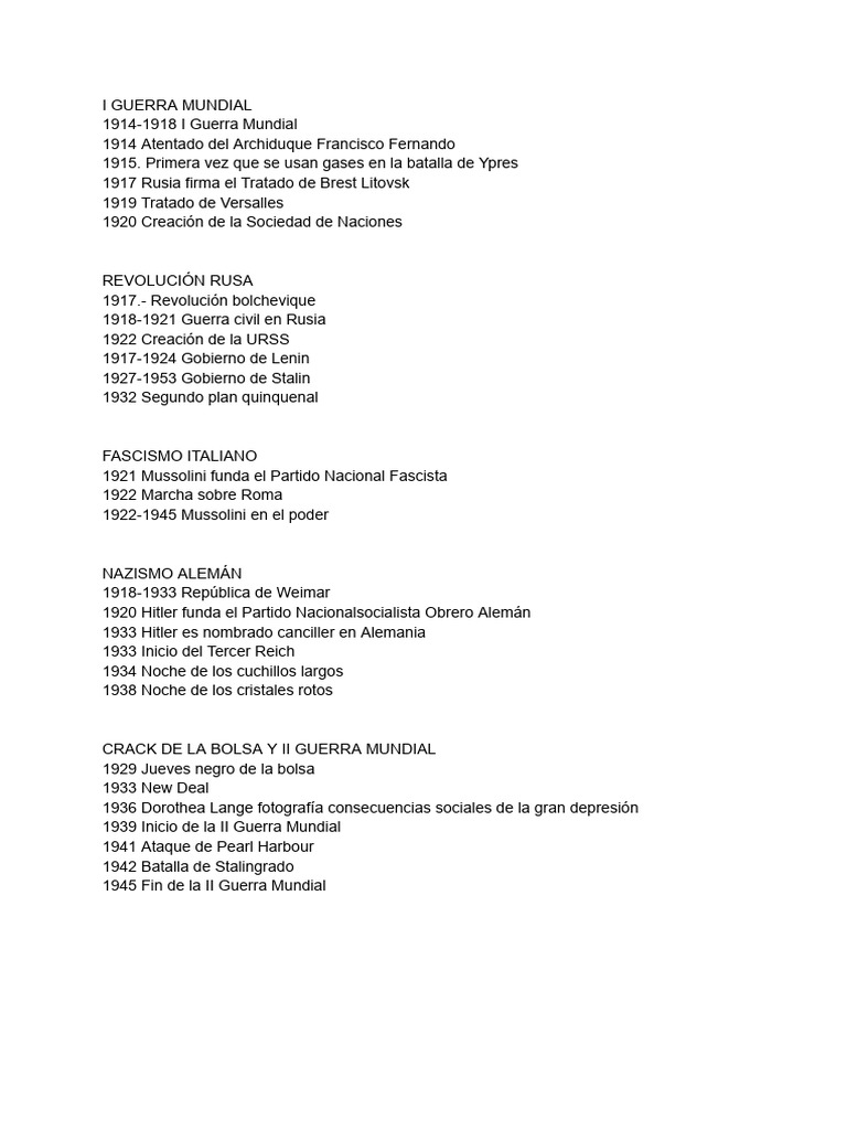 Línea de tiempo 1900-1950 | PDF Línea de tiempo 1900-1950 | PDF