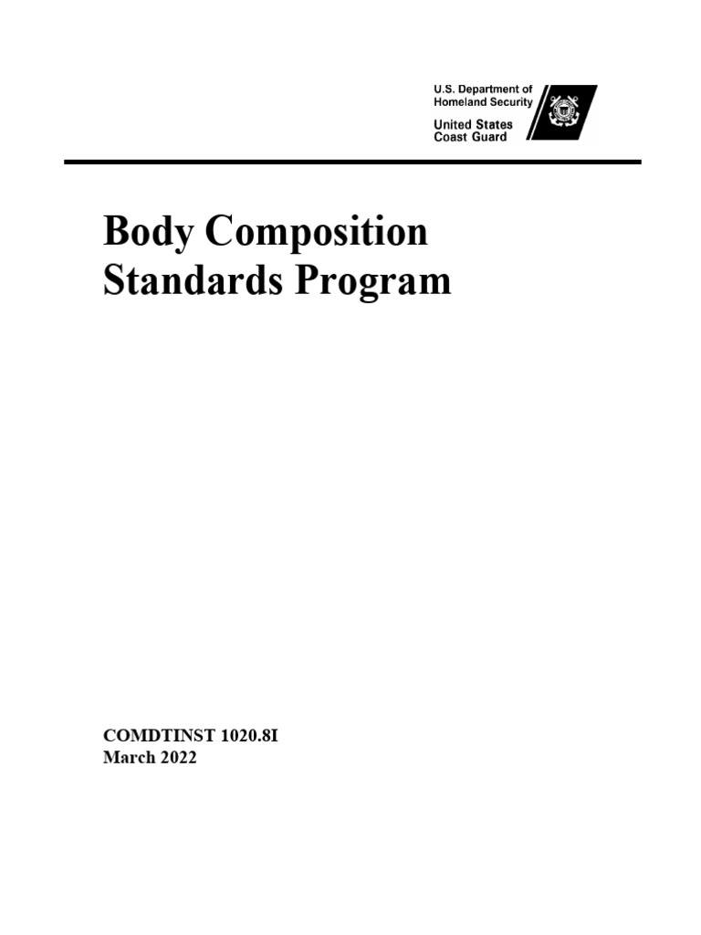 Coast Guard Body Composition Program | PDF | Body Mass Index | Waist