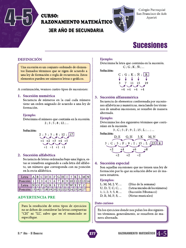 Sesion 2 RM Sucesiones | PDF