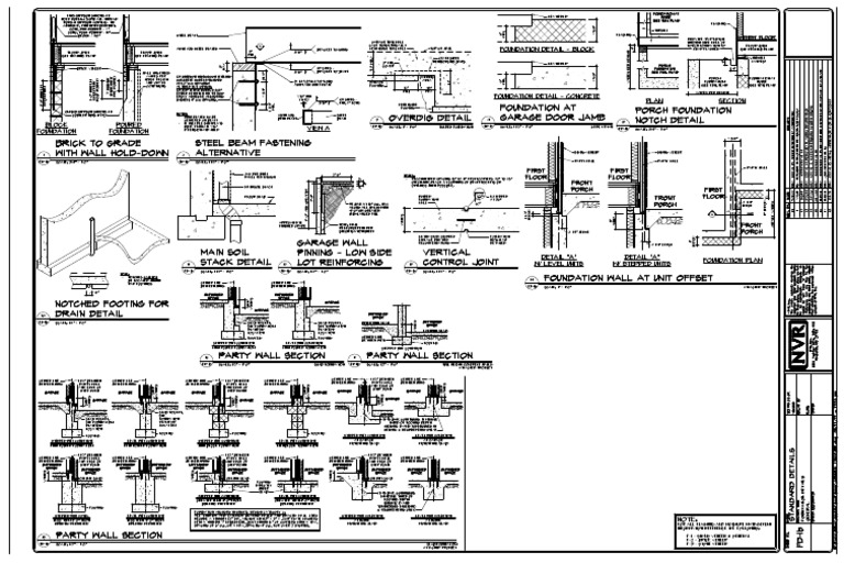 Homes - NVR - Drawings - 1 2 | PDF | Foundation (Engineering ...