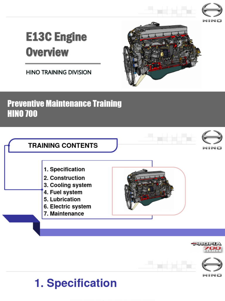 Engine E13C Overview | PDF | Piston | Internal Combustion Engine