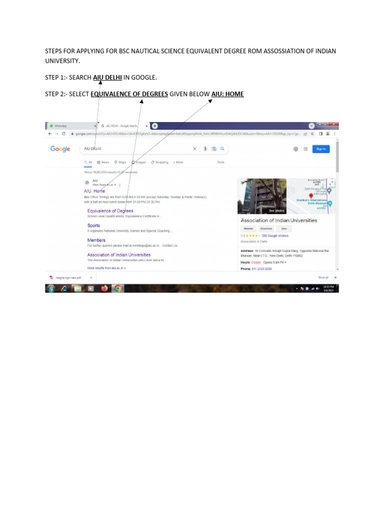 Steps For Equivalent BSC Degree | PDF | Career & Growth