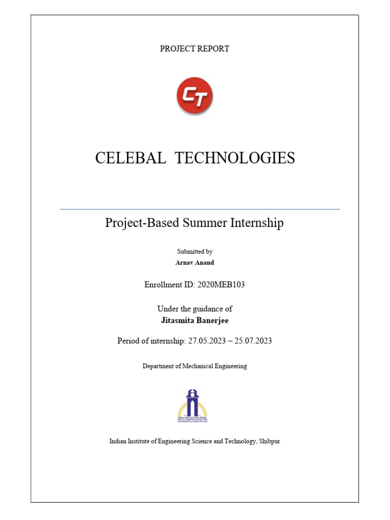 Internship Report Pdf Relational Database Database Index