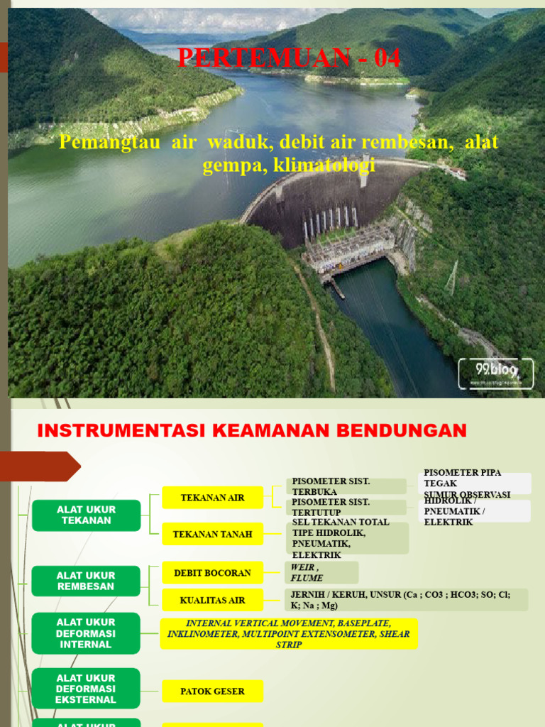 TEMU 04. Patok Geser, Gempa, Rembesan | PDF