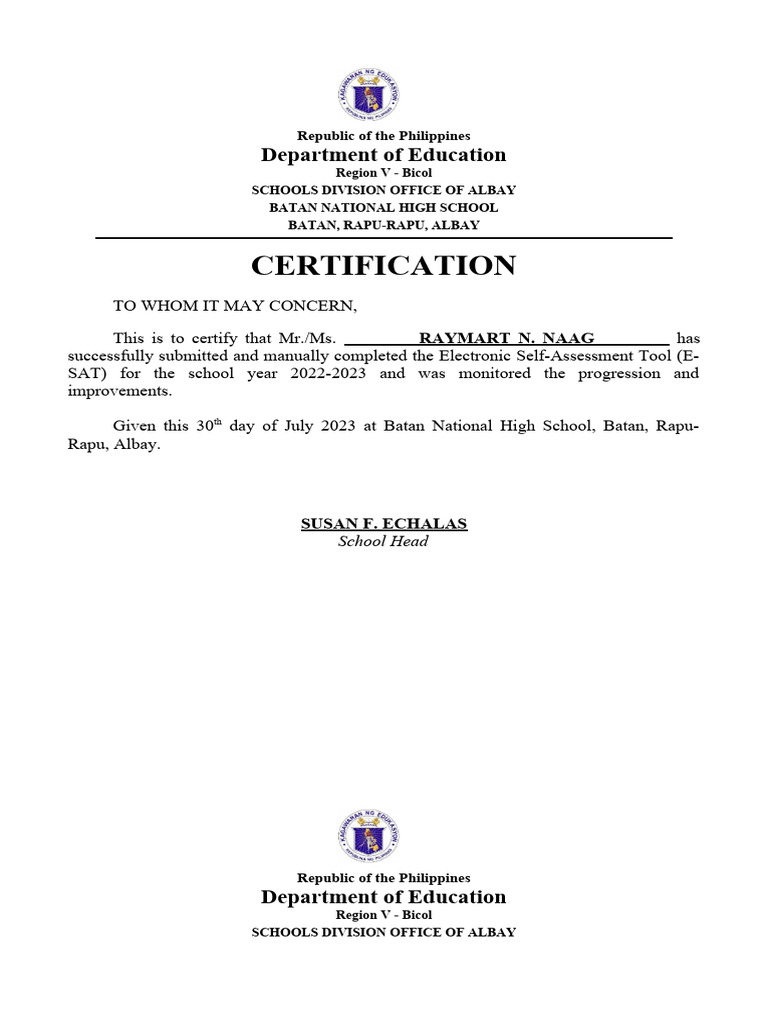 Certification From Ict | PDF