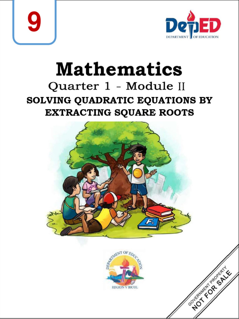 G9-Q1-M2 | PDF | Equations | Quadratic Equation