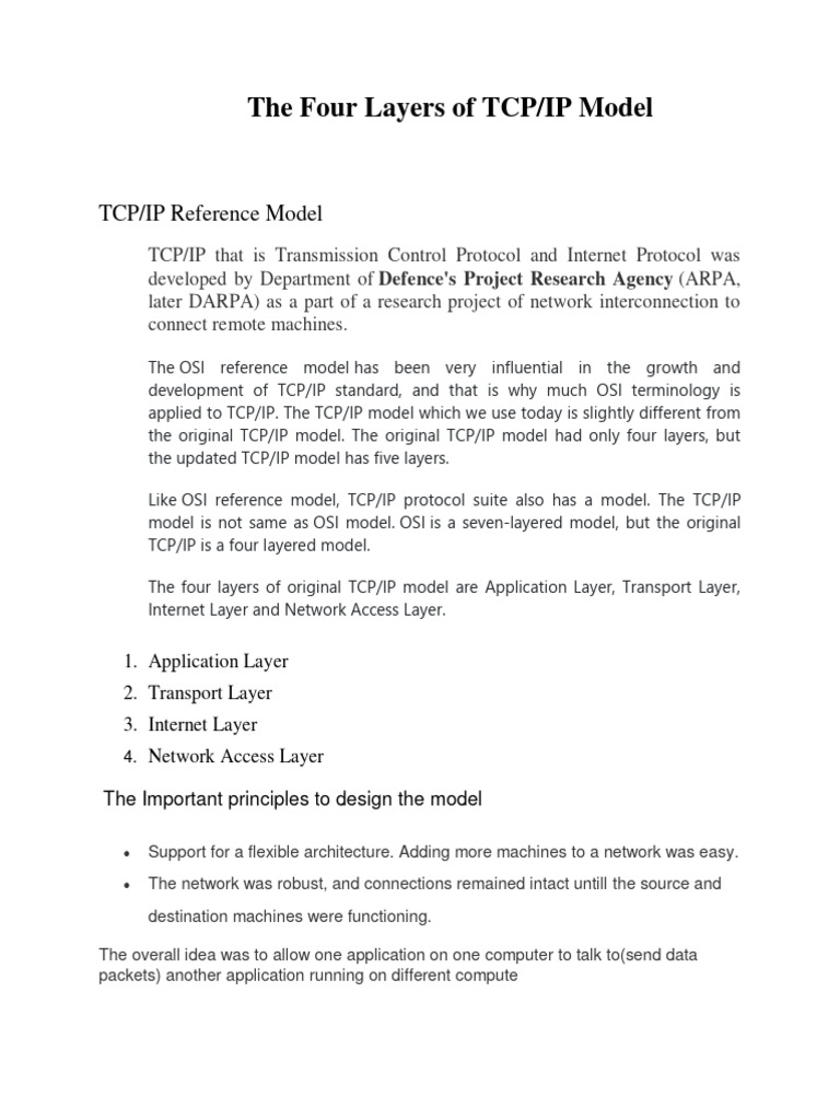 BCA TDC III TCP-IP Reference Model 2 by Dr. Rakesh Ranjan | PDF | Internet Protocol Suite ...