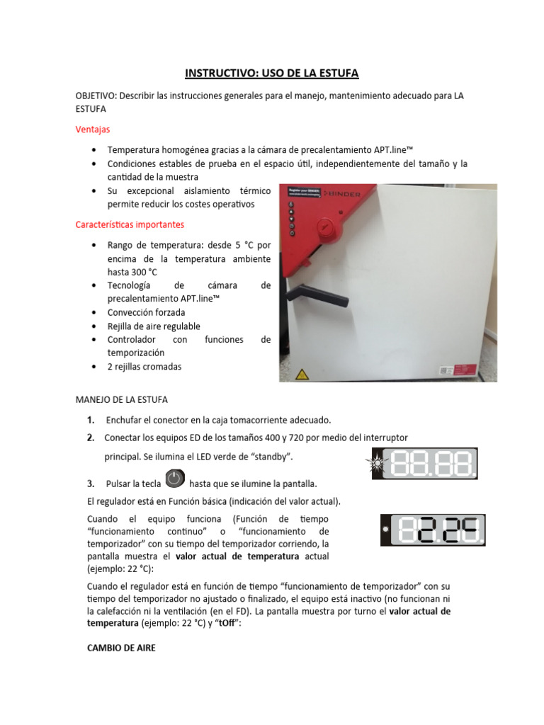 Estufa | PDF | Calor | Termostato