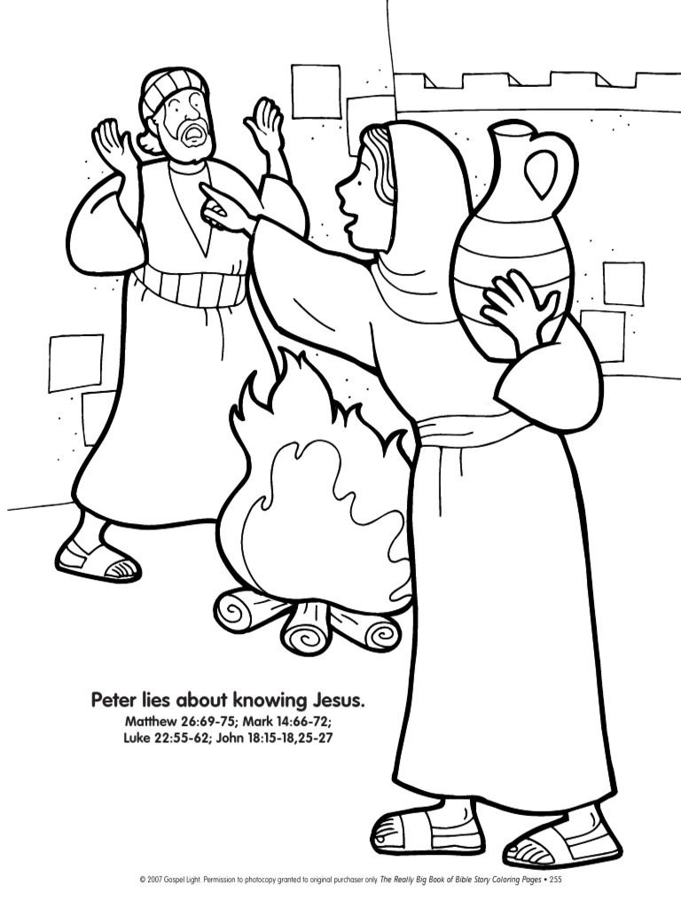 Peter Denies Jesus: Bible Story | PDF
