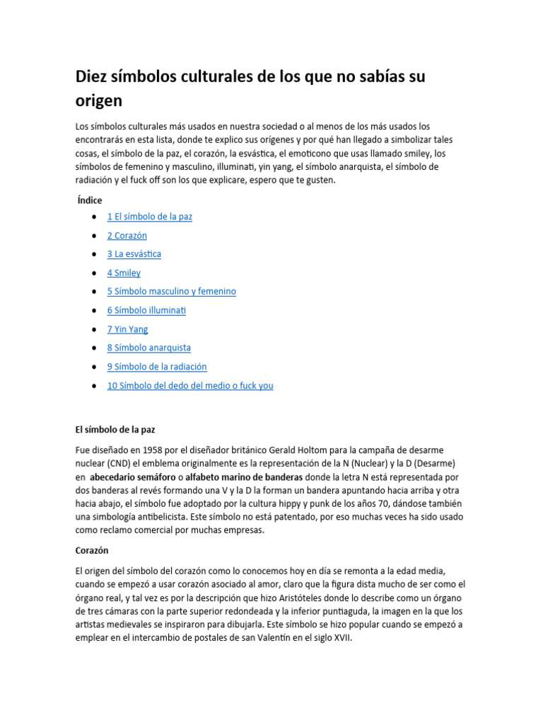 15. Origen de diez símbolos conocidos +++++ | PDF | Desintegración ...