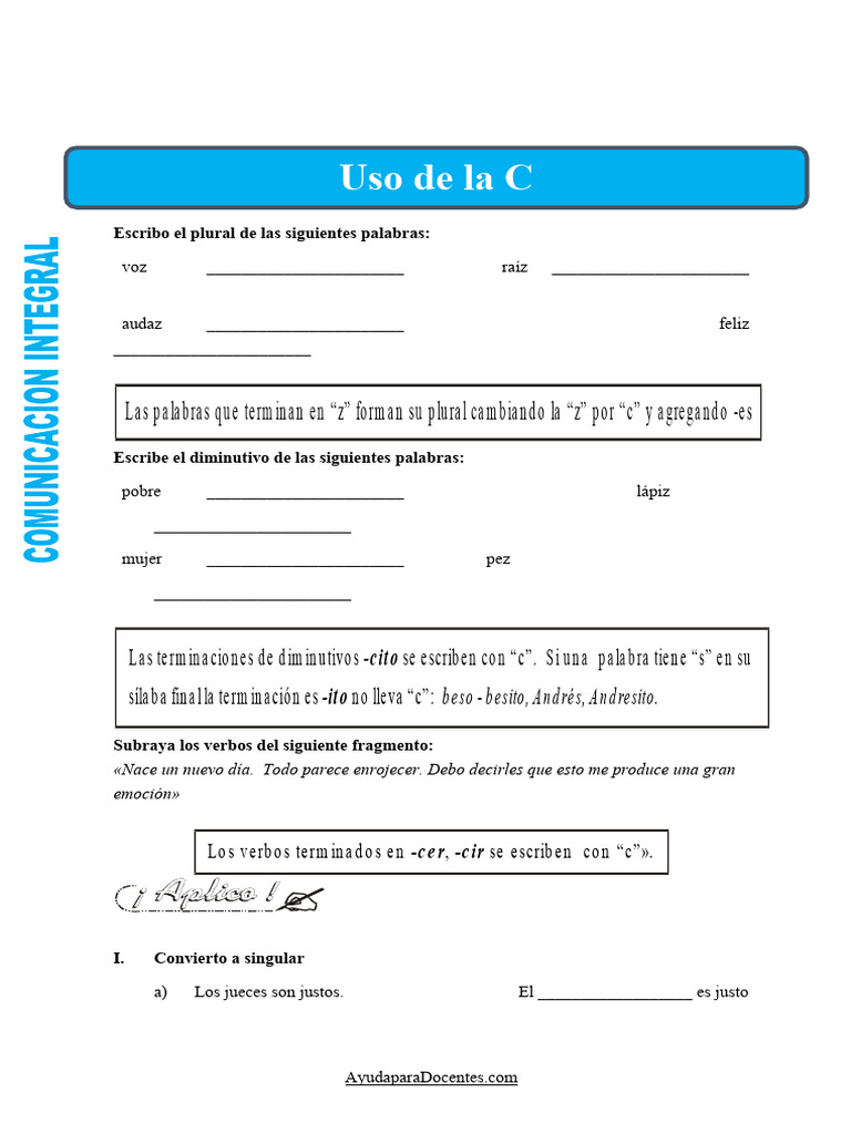 Fichas Ortografía | PDF | Lingüística | Sintaxis