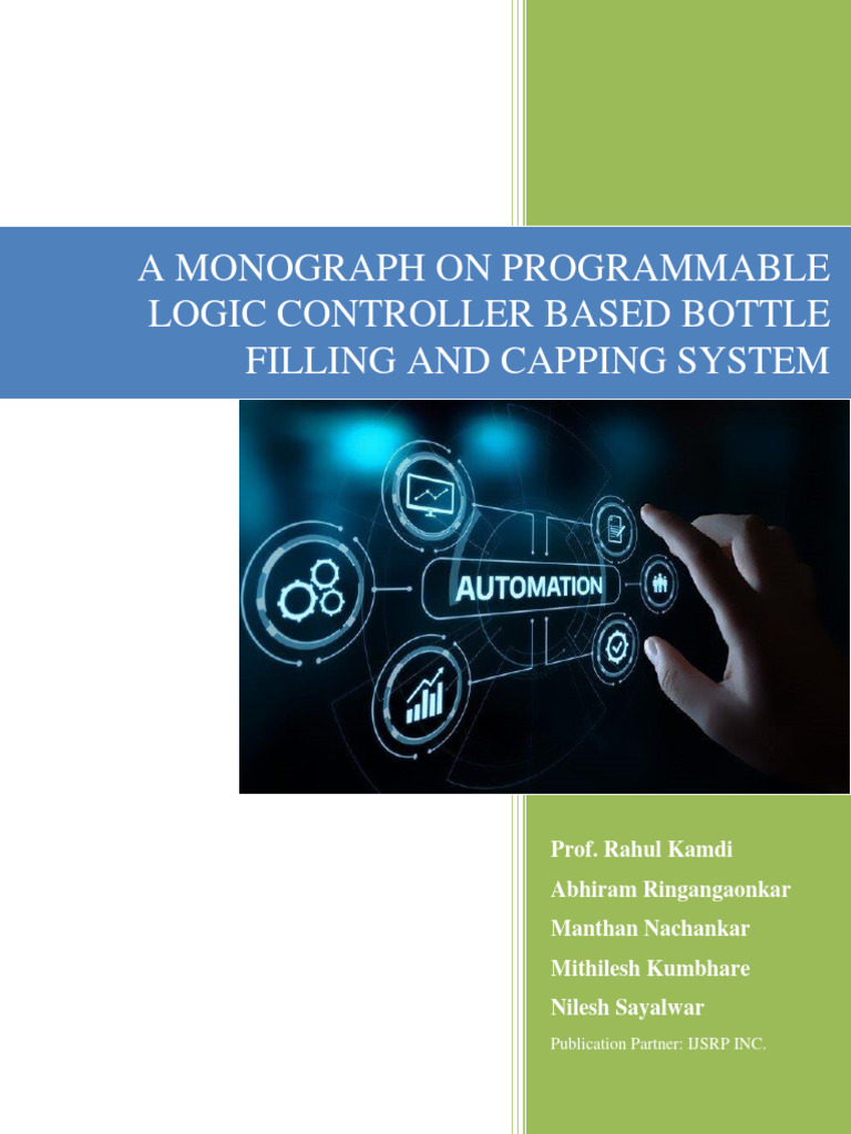 Bottle Filling Capping System | Download Free PDF | Programmable Logic Controller | Relay