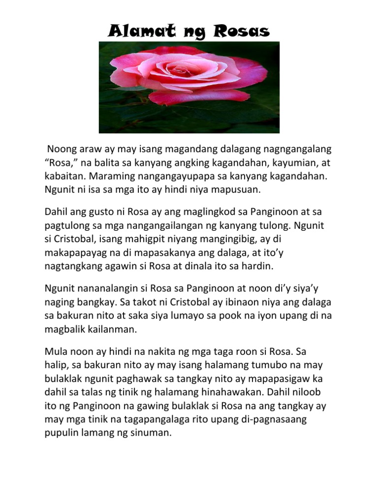 Alamat NG Rosas | PDF