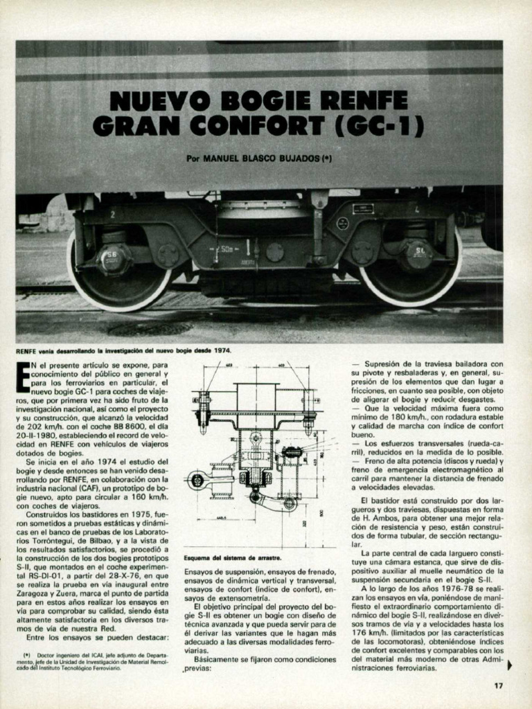 Bogie CG-1 | PDF | Eje | Vehículos